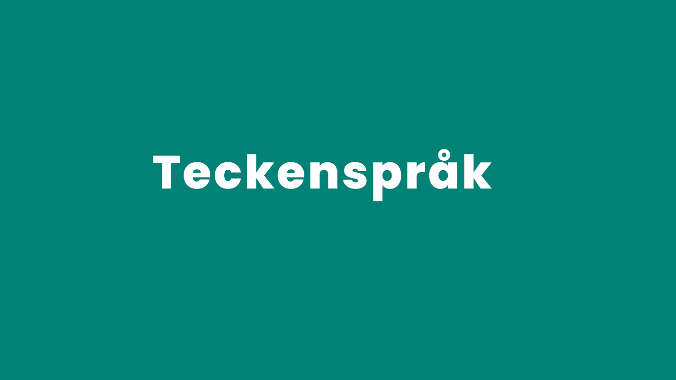 Teckenspråk - MyRight